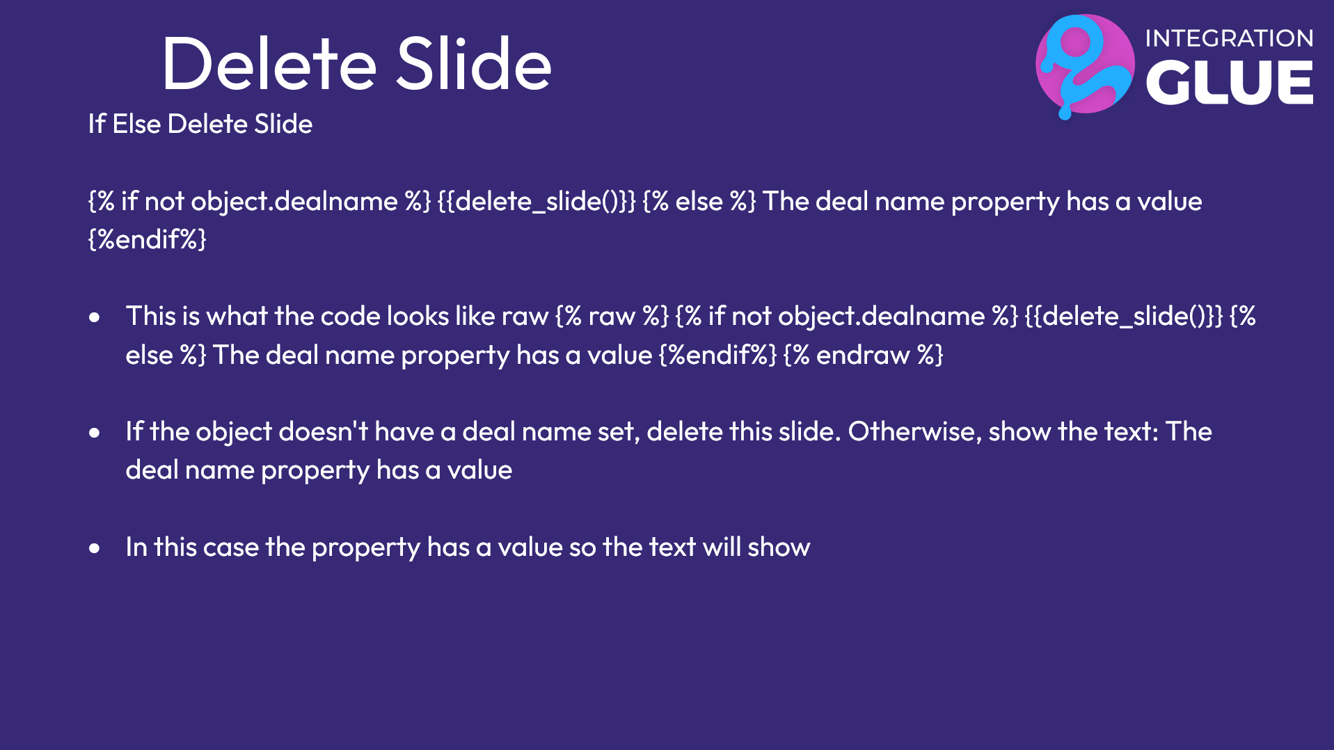 DocMergy: PowerPoint Delete Slides (Contact and Deal slides)